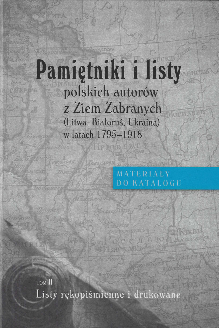 Stara-Szuflada > Pamiętniki i listy polskich autorów z Ziem Zabranych ...